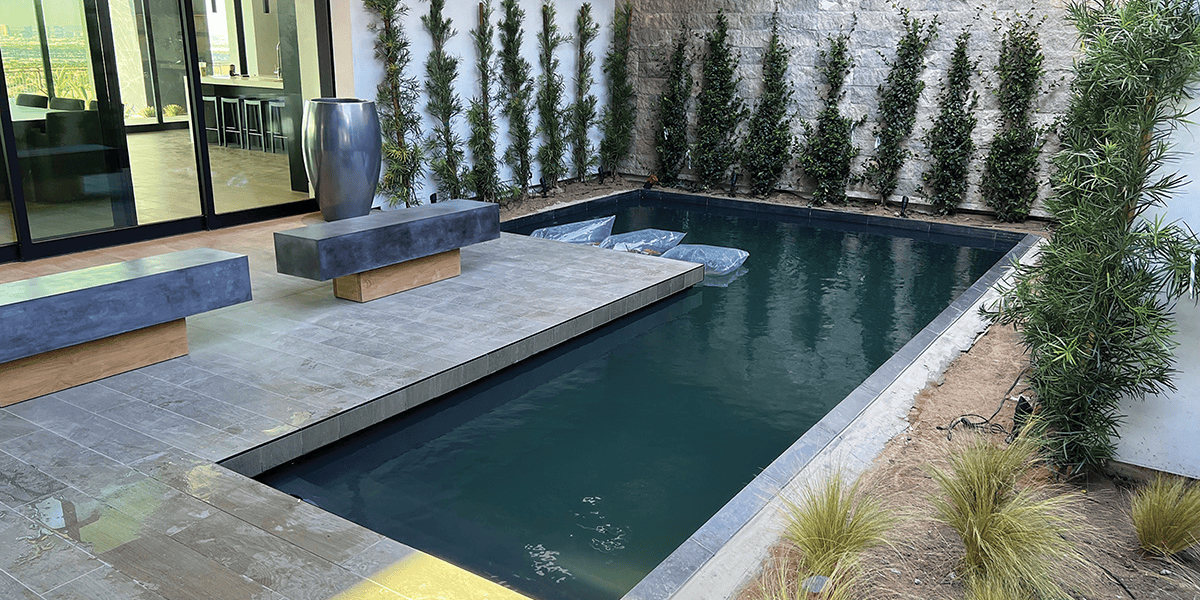 Courtyard Koi Pond Build in Desert Community - POND Trade Magazine