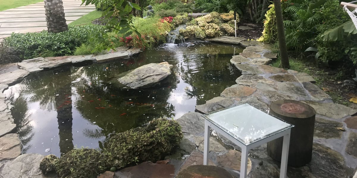 Pond Elegance Creates a Lush Meditation Space with a 100-ft. Creek and ...